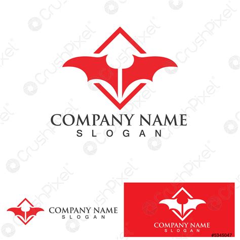 Bat Logo Vector Icon Template Illustration Design Stock Vector 5345047 Crushpixel