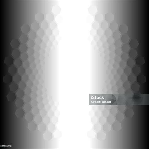 abstract hexagonal white gradient background design stock illustration