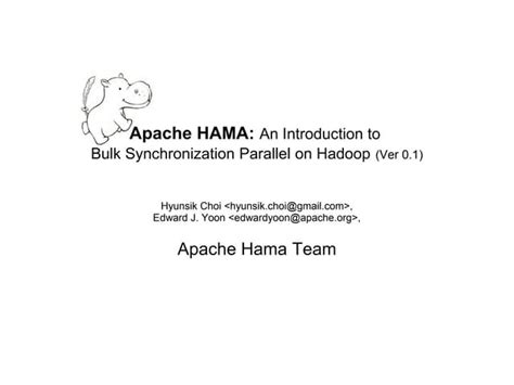 Apache Hama An Introduction Tobulk Synchronization Parallel On Hadoop