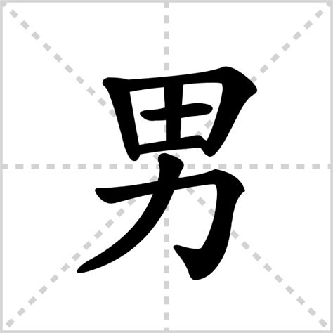 男的解释读音部首组词