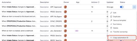 automations not copied from template platform discussions monday