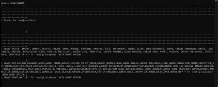 Mysql Show Grants Statement Mysqlcode