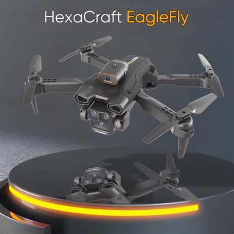 Drona Pliabila Hexacraft Model Eaglefly G Pentru Incepatori Copii Sau Adulti Camere Hd