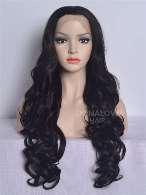 Black Waist Length Wavy Synthetic Lace Wig Sny061 Home Donalovehair