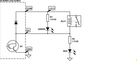 Uln2003 Driving Relays With Status Indicator Electrical Engineering