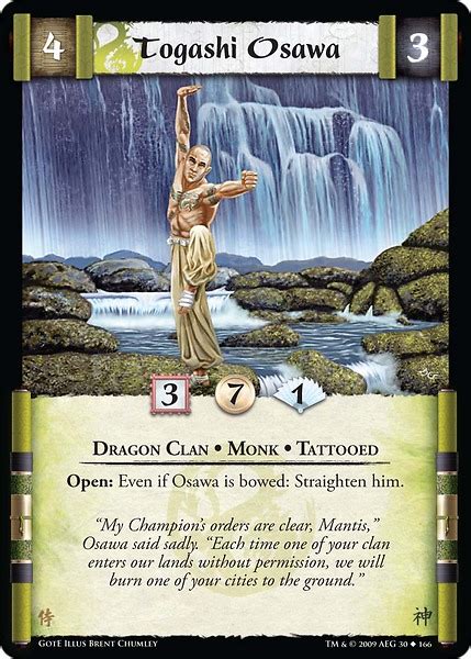 Togashi Osawacard L5r Legend Of The Five Rings Wiki Fandom