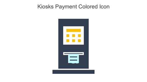 Kiosks Payment Colored Icon In Powerpoint Pptx Png And Editable Eps Format Ppt Sample