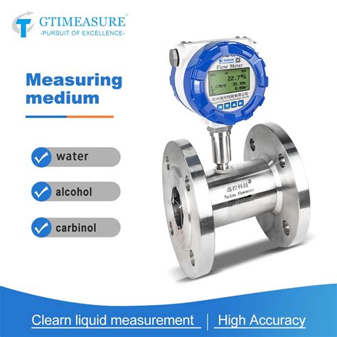 터빈 유량계 플랜지 연결 4 20ma Rs485 신호 물 오일 유량 측정기 Aliexpress