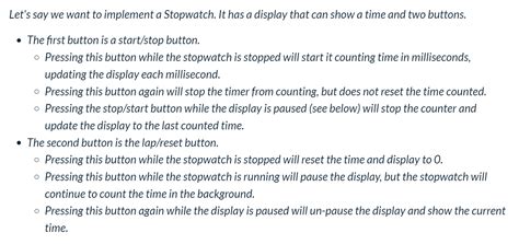solved let s say we want to implement a stopwatch it has a
