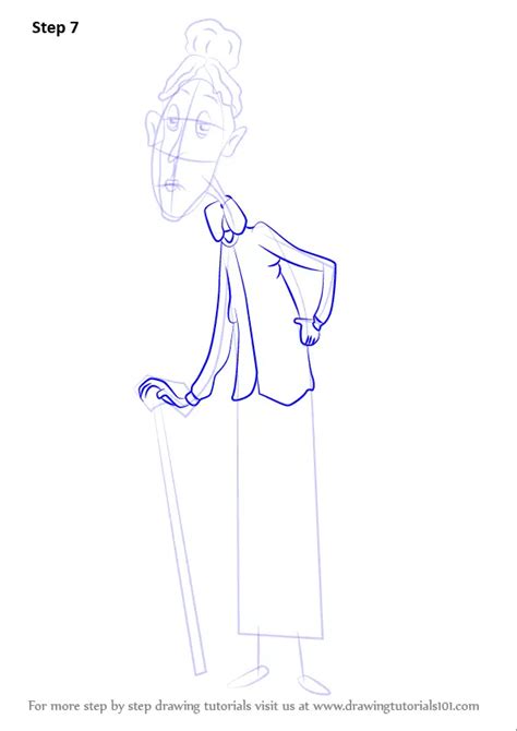 Step By Step How To Draw Great Aunt Greta From Horrid Henry