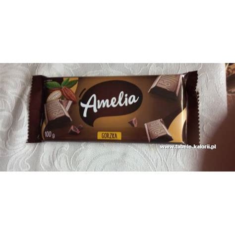 Ile Kcal Ma Czekolada Gorzka Amelia Tabele Kalorii
