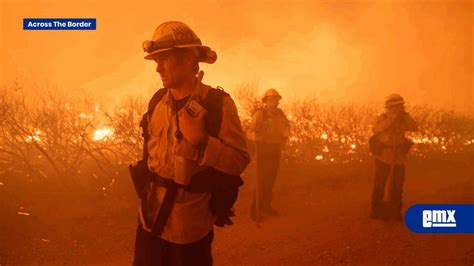 Evacúan A Más De Mil Personas Por Un Incendio Forestal A El Mexicano