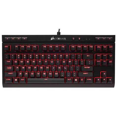 CORSAIR K TKL Wired Mechanical Cherry MX Red Linear Switch Gaming Keyboard With Anti