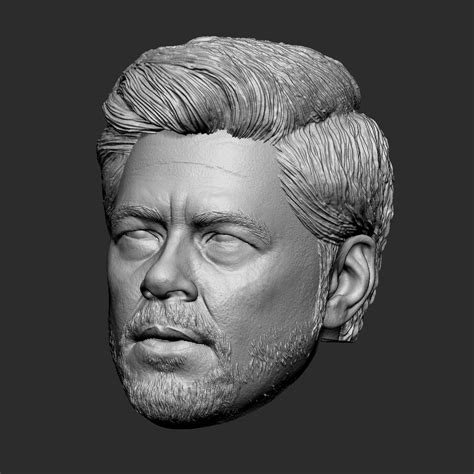 Stl File Alejandro Gillick Sicario Benicio Del Toro Head 🗿・3d Printer Model To Download・cults