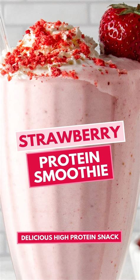 Strawberry Protein Shake 4 Simple Ingredients