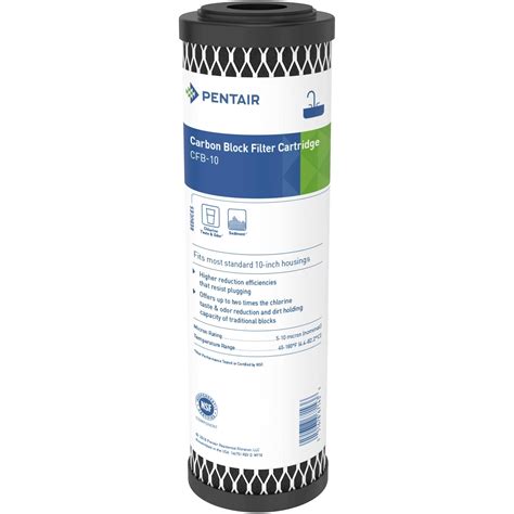 Pentek Cfb 10 255671 43 10 Carbon Block 10 Micron Filter At
