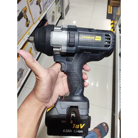 Jual Krisbow Pro Bor Listrik Impact Tanpa Kabelcordless Impact Wrench