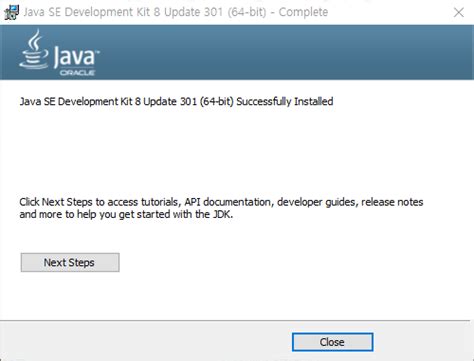 Java 8 다운로드 및 설치 환경변수 설정 Java 개발환경 구축 Jdk 8u301