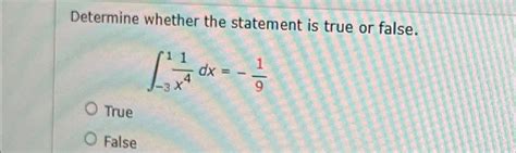 Solved Determine Whether The Statement Is True Or Chegg