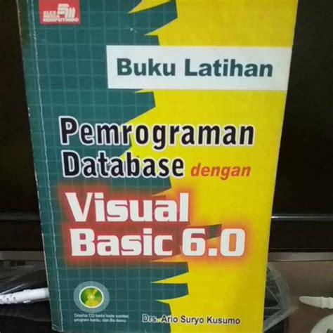 Jual Buku Latihan Pemrograman Database Dengan Visual Basic 60 Tanpa Cd