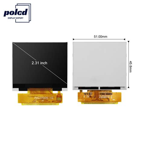 Polcd ILI9342C 2 31 Inch Lcd 8080 MCU 16 Bit 320x240 Lcd Display 300 Nit