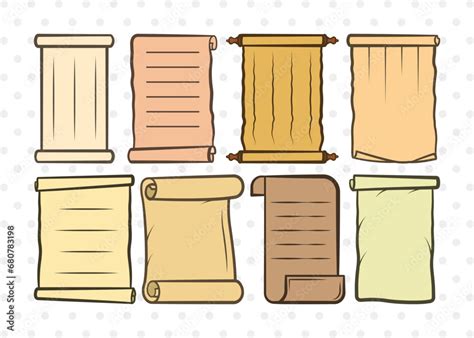 Paper Scroll Clipart Svg Cut File Scroll Svg Old Scroll Svg