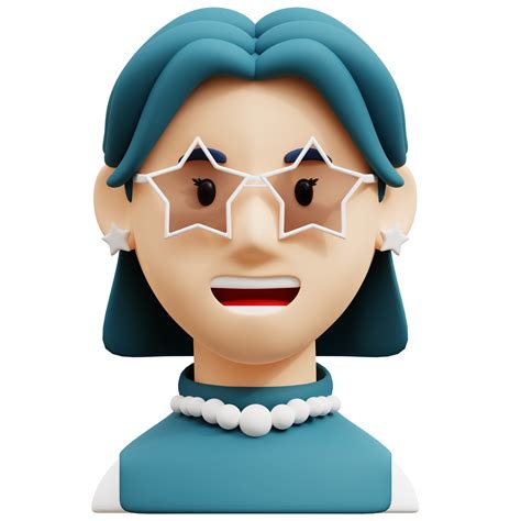 Funky Girl 3d Avatar Character Illustrations 27951139 Png