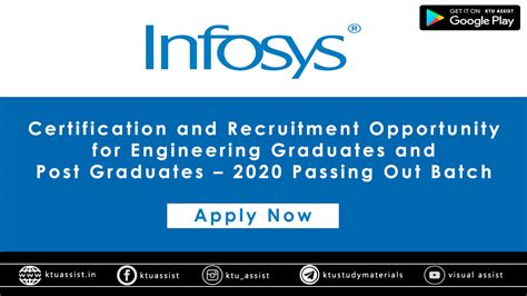 Infosys Certification And Recruitment Opportunity For Engineering