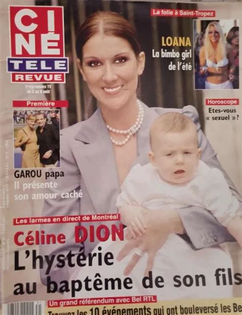 CÉline Dion Magazine Ciné Télé Revue 2001 Neuf Eur 690 Picclick De