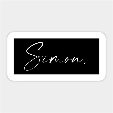 Simon Name Simon Birthday Sticker Artofit