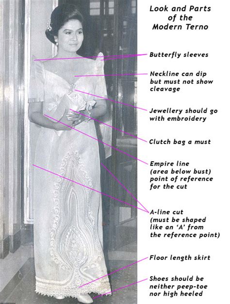 The Terno Is A Traditional Filipino One Piece Long Dress It Is Known