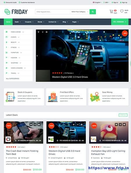 Best Coupon Website Template Coupon Machine Frip In