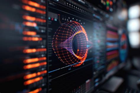 Closeup Of A Computer Screen Displaying Mathematic Premium AI