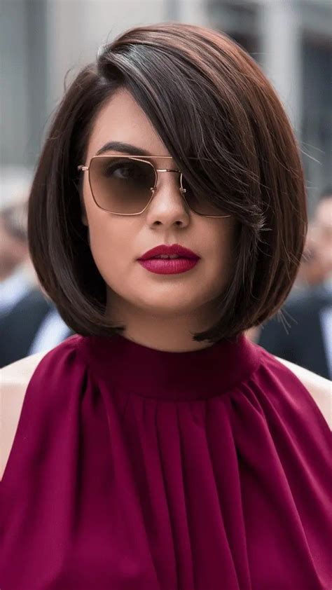 Pin By Makai Fernandes On Sanggul Short Hair Styles For Round Faces