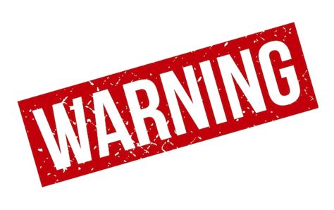 Premium Vector Red Grunge Warning Rubber Stamp Vector