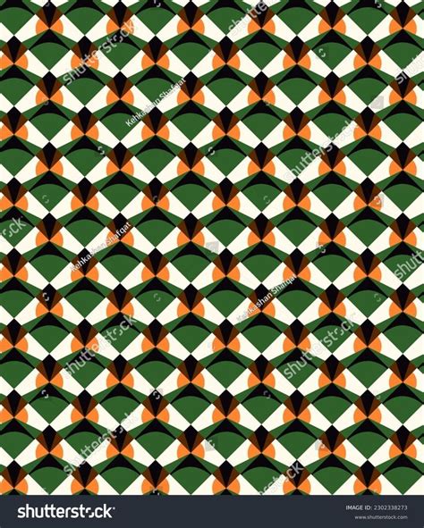 Set Repeat For Seamless Textile Pattern For Rotary Print