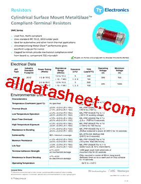 SMC Datasheet PDF TT Electronics