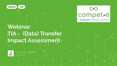 Tia Data Transfer Impact Assessment