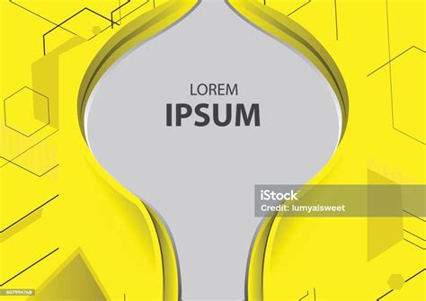Latar Belakang Segi Enam Kuning Abstrak Ilustrasi Stok Unduh Gambar