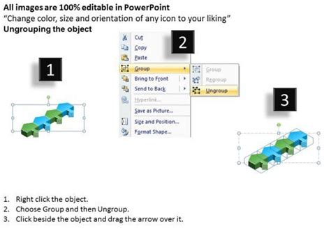 Strategic Management 3d Parallel Arrow Process Business Framework Model