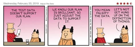 Dilbert Adjust The Data Data How To Plan E Cards