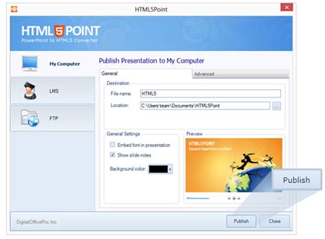 PowerPoint To HTML5 Converter HTML5Point Working PPT To HTML5 Convert PowerPoint To HTML5