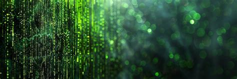 Premium Photo Abstract Background With Green Digital Code And Numbers