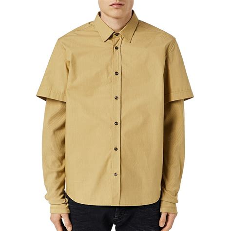 【楽天市場】 Diesel ディーゼル メンズ フェイクレイヤード 重ね着風 コットン 長袖シャツ【s Marley A】【サイズl】【1