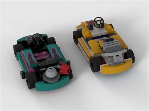 Lego Moc Alternate Go Karts By Welsh Dynasty Builds Rebrickable Build With Lego