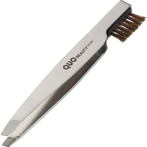 Quo Beauty Brow Groomer Tweezer And Brush Dual Action Beauty Tool Ctc