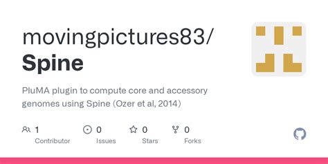 Github Movingpictures Spine Pluma Plugin To Compute Core And Accessory Genomes Using Spine