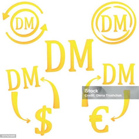 德國馬克貨幣符號圖示向量圖形及更多交換圖片 交換 付錢 價格 Istock
