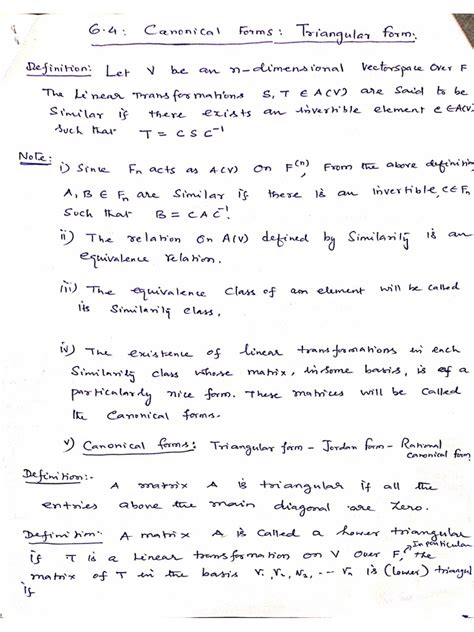 Algebra Canonical Form Pdf