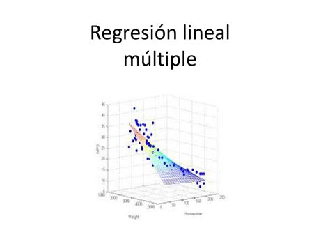 Regresión lineal múltiple Regresión lineal múltiple Importancia para